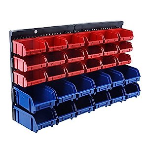 STEEL CORE 42703 30 Bin Wall Mount Parts Rack