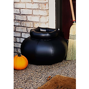 FUN Costumes 2FT Inflatable Witch Cauldron Outdoor & Indoor Decoration, Blow-Up Vinyl Candy Holder Display Decor Standard
