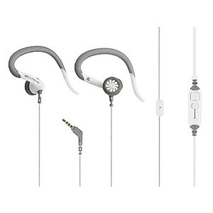 SCOSCHE SportCLIPS Sports Earbuds with TapLine Remote and Microphone, Black
