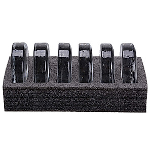 6 Pack - Large glass fermentation weights for wide mouth Mason jars. Preservation and Pickling. Dishwasher safe. Gift box included. Premium Presents brand