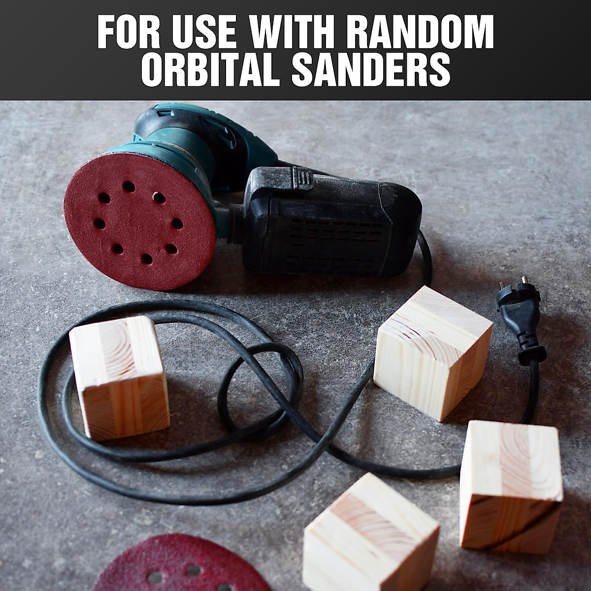 Pukamam 170 Pcs 5 inch Sanding Discs 40 60 80 120 180 240 320 400 600 Grit 8 Hole Hook and Loop Round Sandpaper for Random Orbital Sander