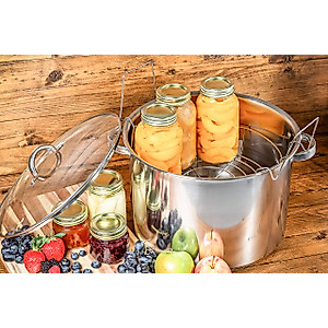 McSunley Stainless Steel Prep N Cook Water Bath Canner, 21.5 quart, Silver (620)