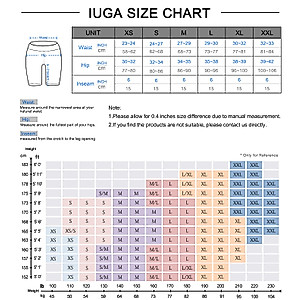 IUGA Premium Pants Set (Size Medium)- includes 1 Capri Leggings for Women with Pockets，1 Biker Shorts Women with Pockets Workout Yoga Shorts