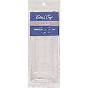 DMC BO0780-6750 Cotton Bookmark Edged Lace, White