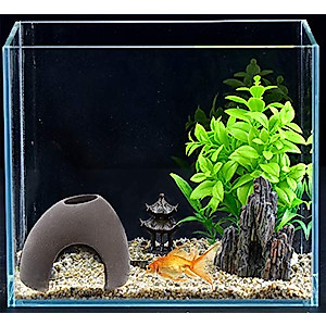Saim Aquarium Decorations Ceramic Cave,Betta Fish Tank Accessories for Betta Fishes Shrimp Shelter Breeding Tube Hiding, Aquatic Pets to Rest, Betta Fish Toys