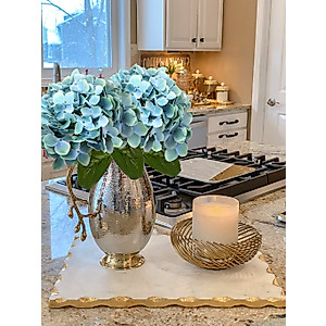 DILATATA 2 Pcs Faux Hydrangea Large Artificial Purple Hydrangea Flowers 26" Real Touch Hydrangea Flowers Lifelike Silk Hydrangea Stems for Wedding Party Garden Home Decor