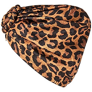 AQUA Waterproof Headwear®️, Waterproof, Pre-Tied, Sun Bun Turban Protects Your Hair in The Shower, Pool Or in Inclement Weather. Made of Stretchy, Soft, Breathable, 100% Waterproof Fabric.