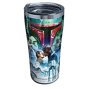 Tervis Triple Walled Star Wars Insulated Tumbler Cup Keeps Drinks Cold & Hot, 20oz - Stainless Steel, Empire 40th Collage