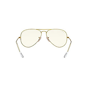 Ray-Ban RB3025 Classic Evolve Polarized Aviator Sunglasses, Gold/Clear to Grey Photochromic, 58 mm