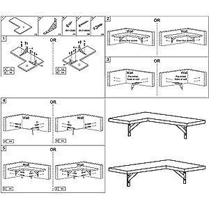 Coral Flower Wall Shelves Rustic Wood Corner Floating Shelves for Bedroom Living Room Bathroom Kitchen Set of 2