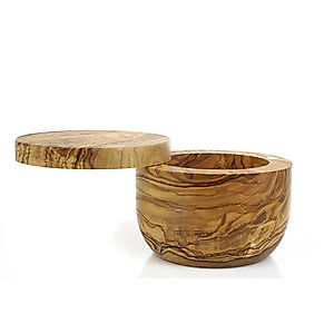 Berard 90070 French Olive-Wood Handcrafted Salt Keeper, Medium