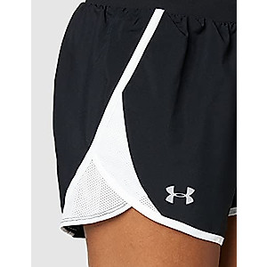 Under Armour womens Fly By 2.0 Running Shorts , Black (002)/White , X-Small
