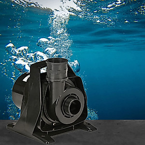 Little Giant FP9 115-Volt, 8100 GPH Wet Rotor Submersible or Inline Pond/Fountain Pump with 26-Ft. Cord, Black, 566137