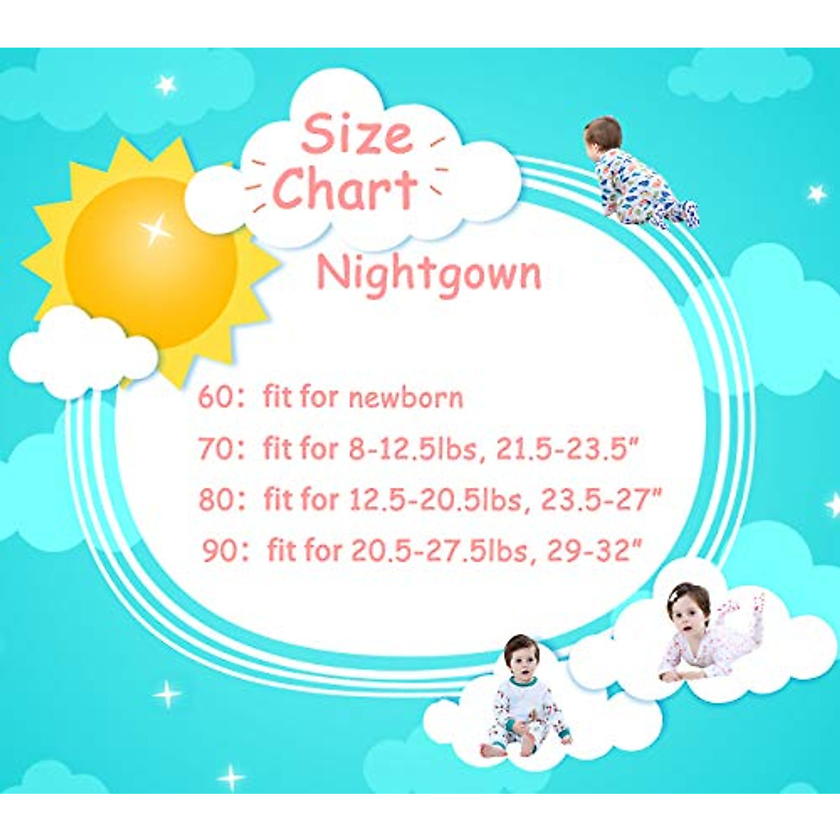 Baby Girls Sleep Gown - 100% Cotton Soft Lightweight No-Scratch Mittens Baby Sleeping Bag - Pink 90