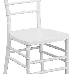Flash Furniture HERCULES PREMIUM Series White Resin Stacking Chiavari Chair