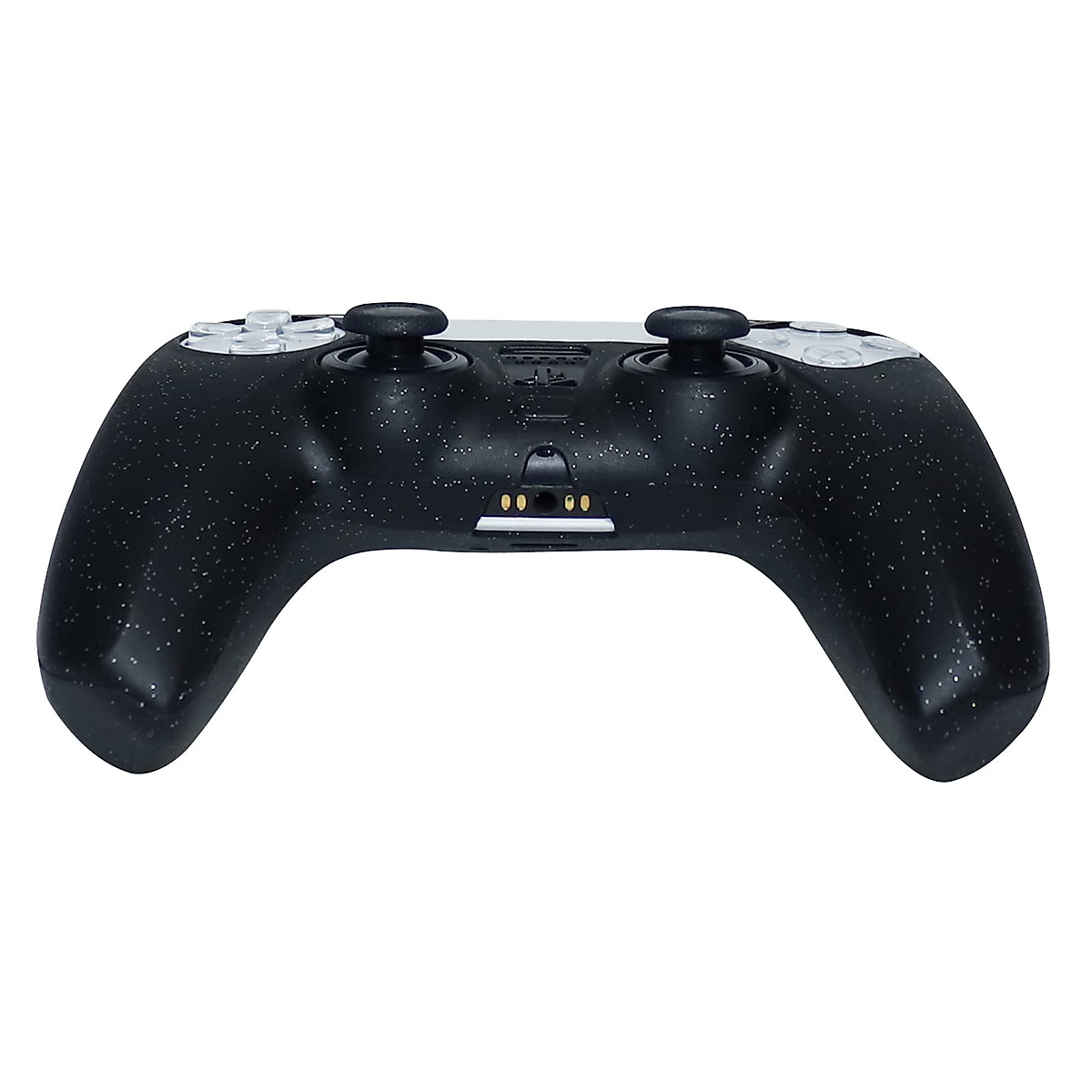 ROTOMOON Glitter Silicone Controller Skins for PS5 with 8 Thumb Grips & L2 R2 Trigger Protector, Sweat-Proof Anti-Slip Controller Cover Skin Protector Compatible with Playstation 5 Controller
