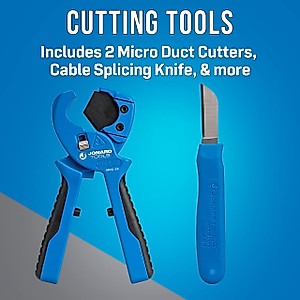 Jonard Tools TK-179 - Advanced Fiber Prep Kit for Slitting, Ringing, Cutting, and Stripping Fiber Optic Cables