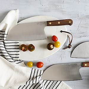 Lamson 8" Chinese Santoku Cleaver, Walnut Handle