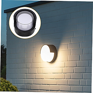Housoutil Aluminum Waterproof Wall Lamp 6w Warm White Led Outdoor Wall Mount for Deck Step Patio Retaining Wall Corridor Lighting
