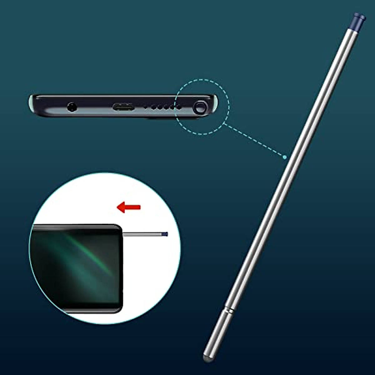 Stylus Pen for Moto G Stylus 5G Touch Screen Pen Replacement for Motorola XT2131 2021 Touch Parts Stylus S Pen