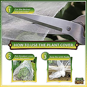 magic chest Garden Netting 8x24 Ft | Mesh Netting Plant Covers | Ultra Fine Mesh | Birds, Animals, Bugs, Insect Protection | Pest Barrier for Vegetables Plants Fruits Flowers Crops Greenhouse