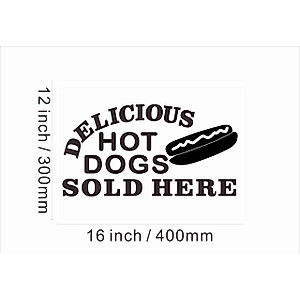 110250 Delicious Hot Dog Sold Here Fast Food Cafe Shop Decor Display LED Light Neon Sign (16" X 12", Green)