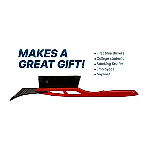 Teal Turtle 21 Inch Car Snow Scraper and Brush - Versatile Tool for Snow and Ice Removal