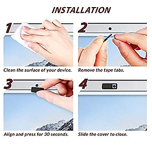 Deal4You - Webcam Cover Slide, Ultra Thin Camera Blocker for Laptop, Pc, Computer, Phone, Tablet, Protect Your Privacy (Pack 6-3 Shapes)