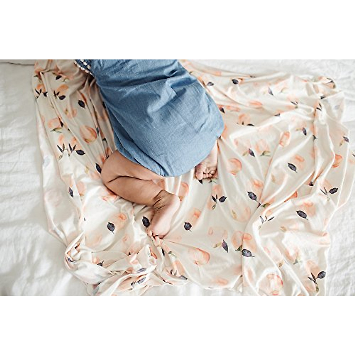 Copper Pearl Large Premium Knit Baby Swaddle Receiving Blanket Caroline