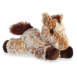 Aurora® Adorable Mini Flopsie™ Mocha Horse™ Stuffed Animal - Playful Ease - Timeless Companions - Brown 8 Inches