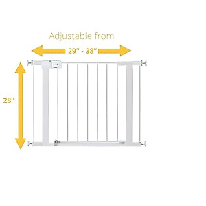 Safety 1st 2 Pack Easy Install 28" Walk Thru Gate, Fits Between 29" and 38"