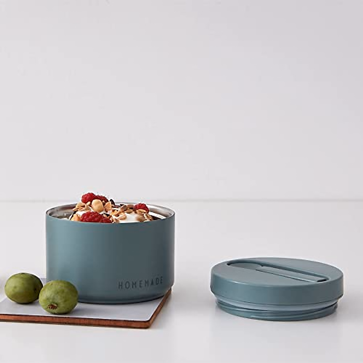 Design Letters Insulated Food Jar with Spoon | Food Container Leak-Proof Lid Lunch Box| Stainless Steel Lunch Thermos|To Go Lunch Storage for Hot/Cold Food, Liquid BPA-free Yogurt Container for Office