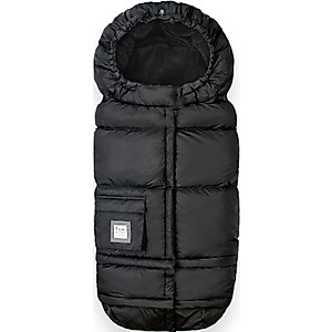 7AM Enfant Stroller Blanket 212 - Adjustable Baby Car Seat Zipped Blanket for Babies Winter, Unisex Multi Purpose Fleece Lined Warm Hooded Toddler Footmuff Water Repellent | (6M - 4T)