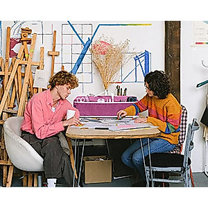 Ginsco Waterproof Dust Cover for Cricut Maker 3, Cricut Maker, Cricut Explore 3 Machine, Cricut Explore Air 2, Cricut Maker Cover with 3 Front Pockets for Cricut Accessories and Supplies Tools Pens Reddish Purple