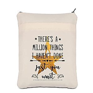 PLITI Broadway Musical Gift There's A Million Things i Haven't Done Just You Wait Book Sleeve for Broadway Fan Gift (Million Things BS)