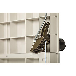 Toomax High Storer Plus Tool Shed 1.670L, Dim. cm 130x75.6x218.4h, Taupe/Brown