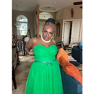 Sevintage Sweetheart Prom Dresses for Teens Spaghetti Straps Dress 2022 Long Tulle Formal Evening Party Dusty Rose US8