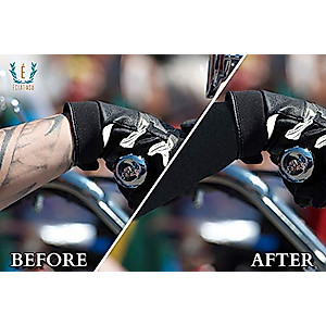 100% Kevlar Protective Sleeves- Anti Heat Scratch & Cut Resistant Arm Sleeve with Finger Opening- Safety Sleeves for Arms- Long Arm Guard Protector for Work Welding- Bite Proof- 18 Inches Black 1 Pair