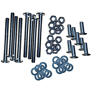 Lussuoso Furniture Modi-Plate Bed Frame Adapter/Connector, Heavy Duty Bed Frame Modification to Connect Headboard/Footboard, Steel Bracket, Hardware Included 4 PC Set (4)