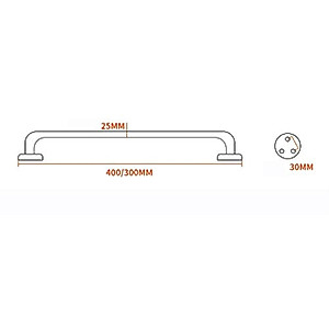 handrail Handles Bathtub Grab Bars Toilet Grab Bars Bathtub Handrail, Shower Safety Handle Bathtub, Toilet, Bathroom, Kitchen, Stair Railing, Shower, with Screws/30Cm