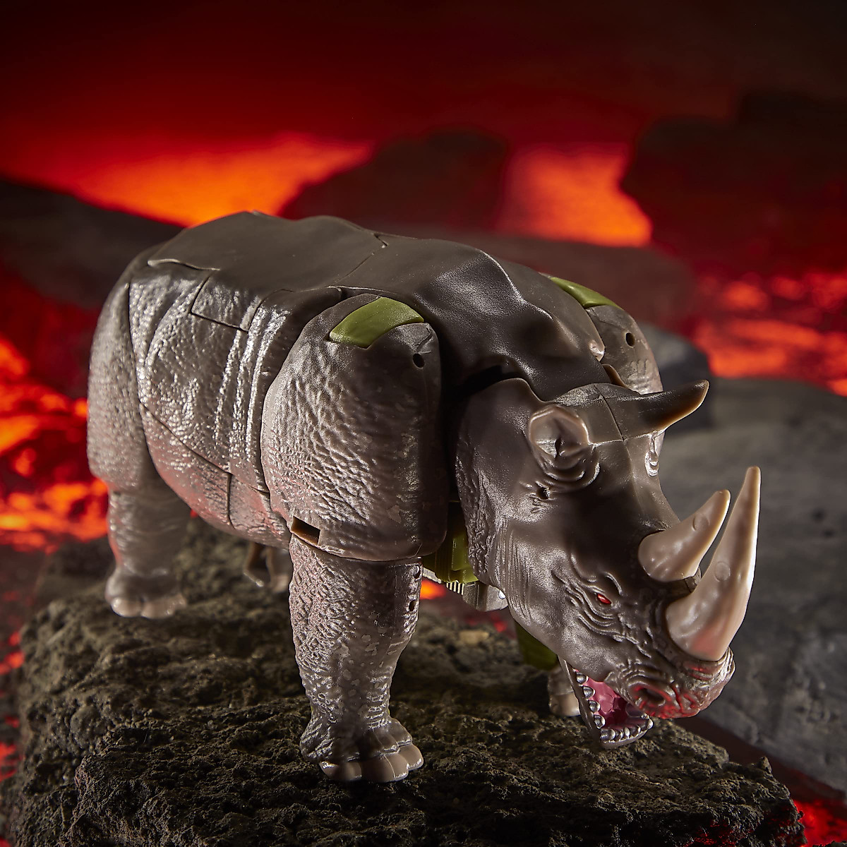 Transformers Toys Generations War for Cybertron: Kingdom Voyager WFC-K27 Rhinox Action Figure - Kids Ages 8 and Up, 7-inch