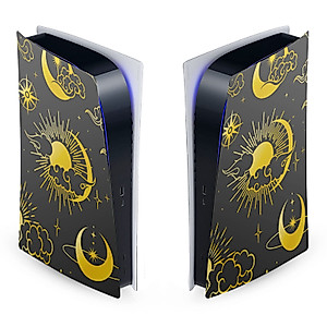 Head Case Designs Officially Licensed Haroulita Sun Moon and Stars Art Mix Vinyl Faceplate Sticker Gaming Skin Case Cover Compatible with Sony Playstation 5 PS5 Digital Edition Console