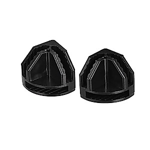 uxcell Plastic Wire Cube Connectors, 23x23mm Grid Buckle Clip for Storage Shelving Cabinet Organizer, Black, 20Pcs
