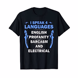 Funny Electrician Art Men Women Electrical Engineer Humor T-Shirt