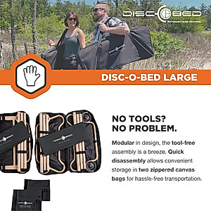Disc-O-Bed Large, with 2 Side Organizers, Black