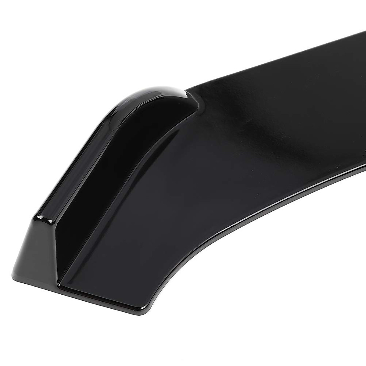 cciyu 3pcs Universal Front Lip Splitter Bumper Adjustable Spoiler Lip ABS Fit for Most Cars