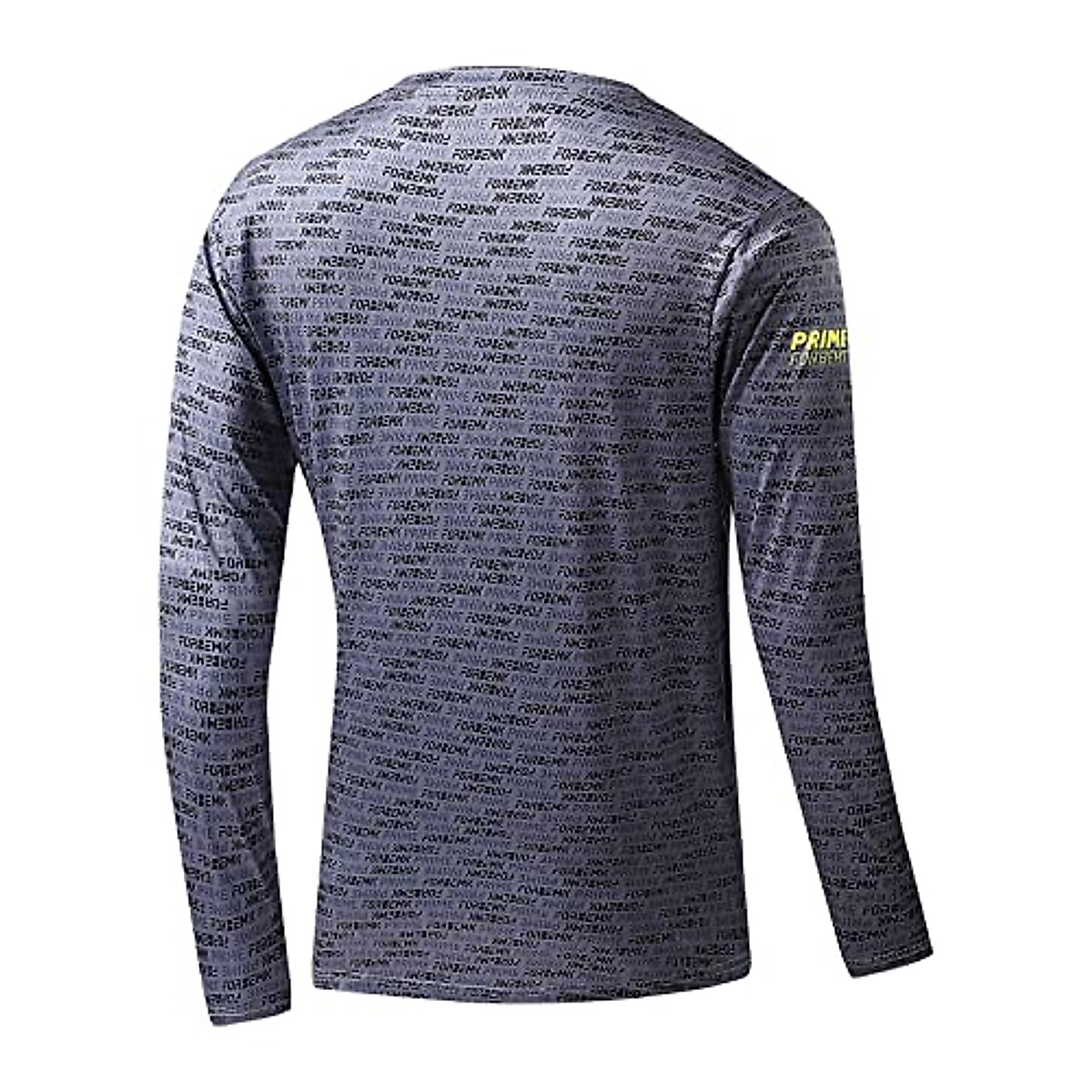 FORBEMK Men's Mountain Bike Shirts Long Sleeve MTB Jersey Quick Dry Downhill&Motocross BMX Shirts &Moisture-Wicking-AOP-Black-L