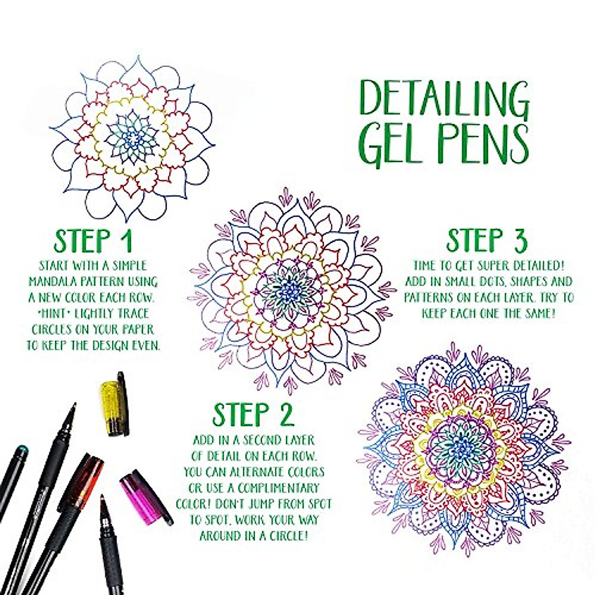 Crayola Signature Detailing Gel Pens Set, Gift - 20 Count For Ages 60 months to 1188 months