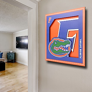 YouTheFan NCAA Florida Gators 3D Logo Series Wall Art - 12x12