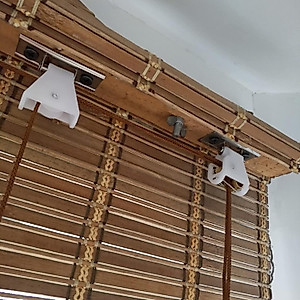 ZZLZX 4PCS Cord Pulleys for Roman and Pleated Shades, Roman Shade Cord Pulley Small Plastic Cord Lock